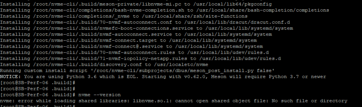 not able to install nvme-cli2.3 · Issue #1804 · linux-nvme/nvme-cli · GitHub