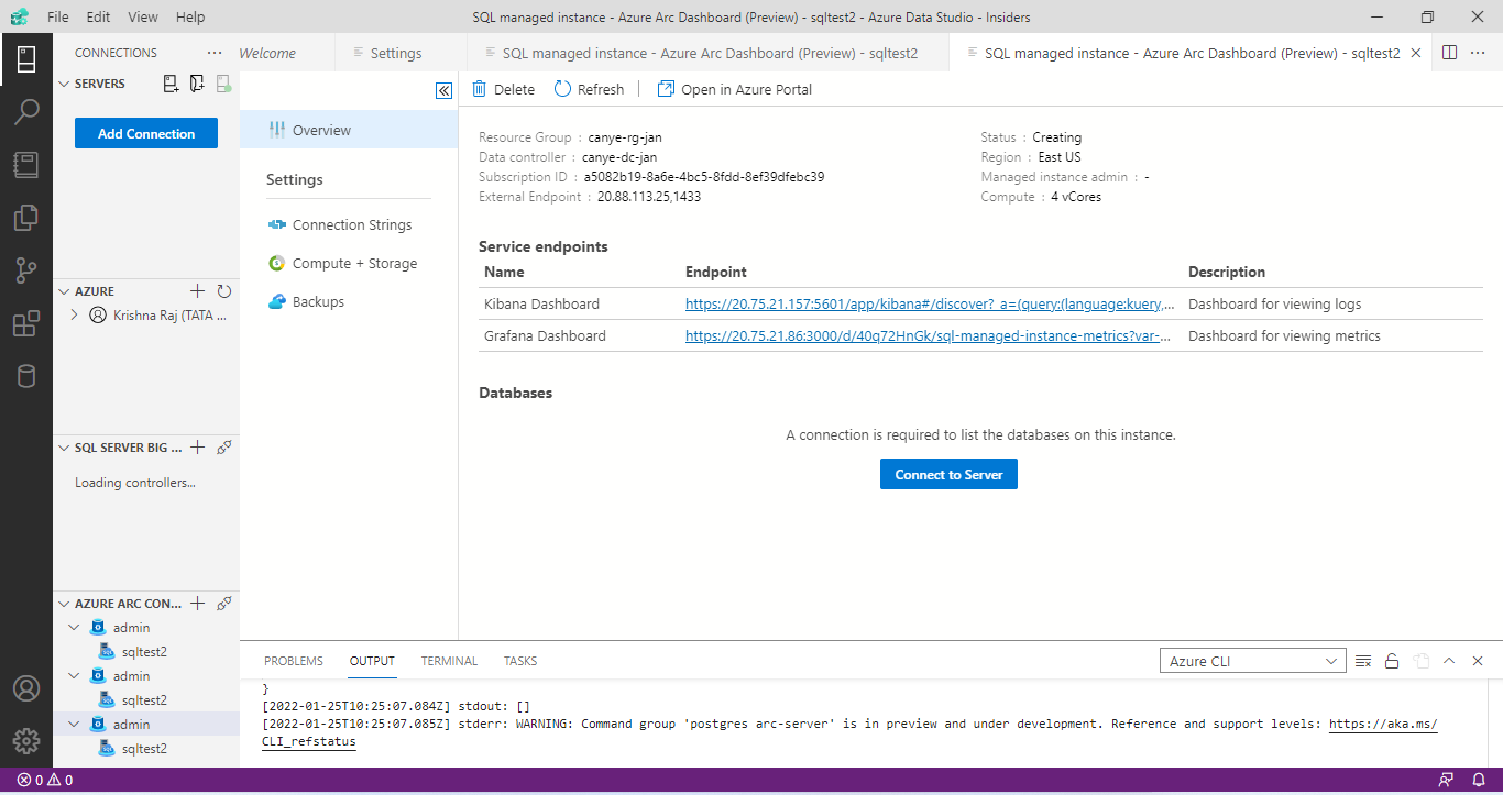 A11y_AzureDataStudioAAE_PG1_Resource Health_DeveloperTool: No name property is provided for the ...