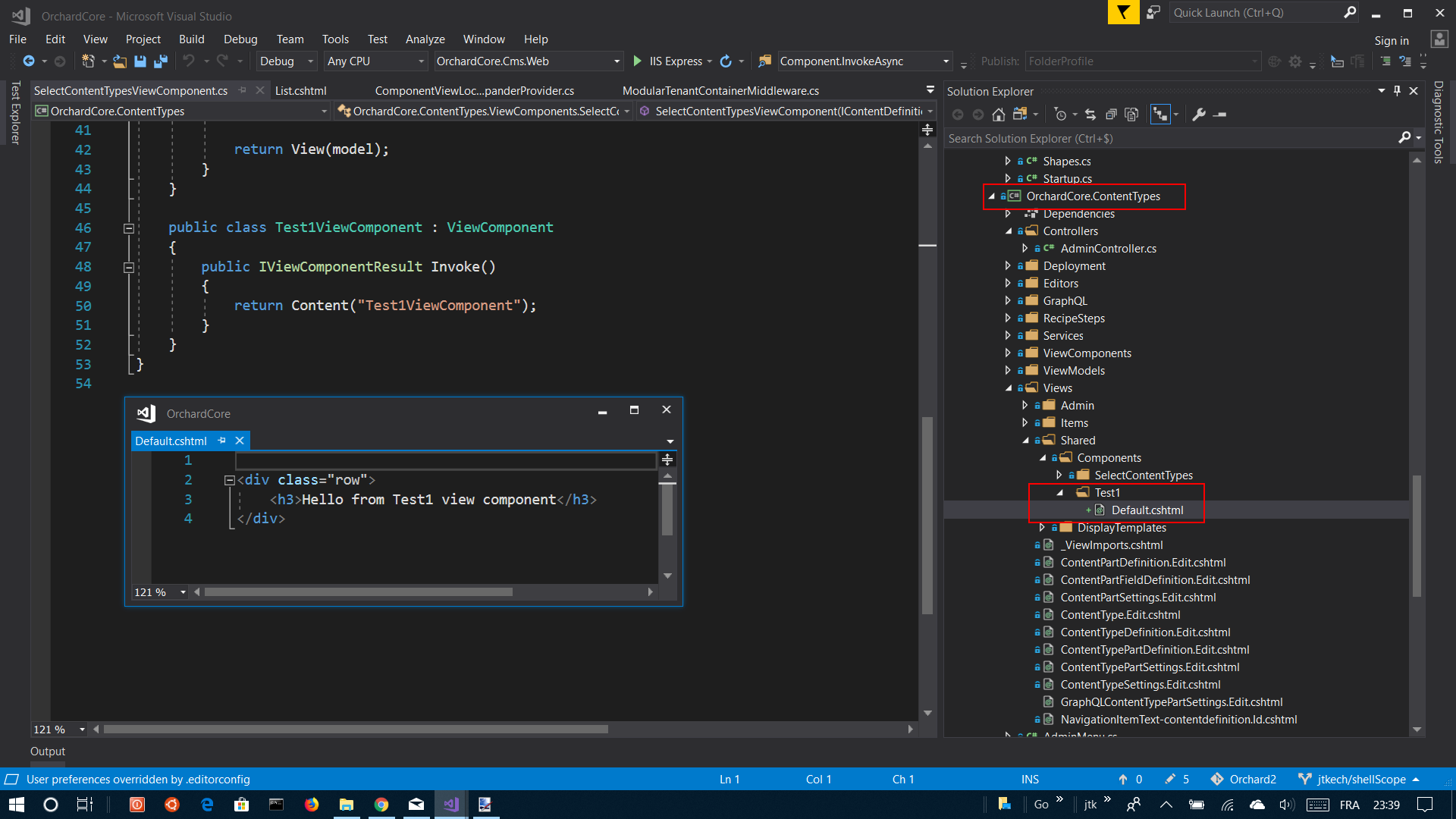 View not found for ViewComponent · Issue #3208 · OrchardCMS/OrchardCore ...