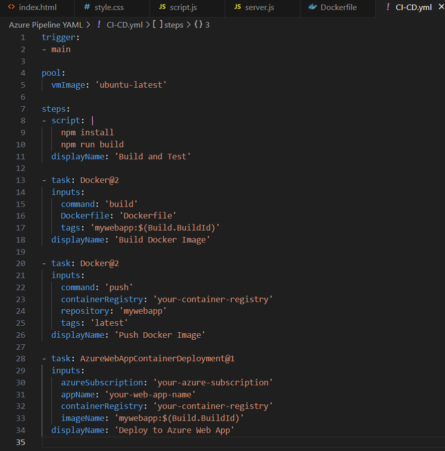 GitHub - NilutpalPaul/CI-CD-for-a-Web-Application-using-Azure-DevOps