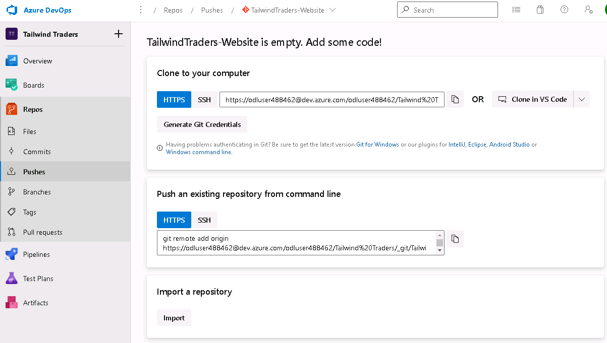 M18-LAB18: TailwindTraders-Website repository doesn't have any branches · Issue #146 ...