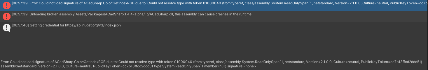 ACadSharp.Color:GetIndexRGB on Unity · Issue #156 · DomCR/ACadSharp · GitHub