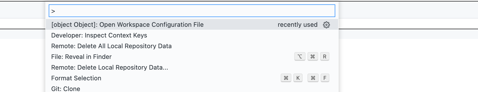 [Object object]: Open Workspace Configuration File · Issue #123837 · microsoft/vscode · GitHub