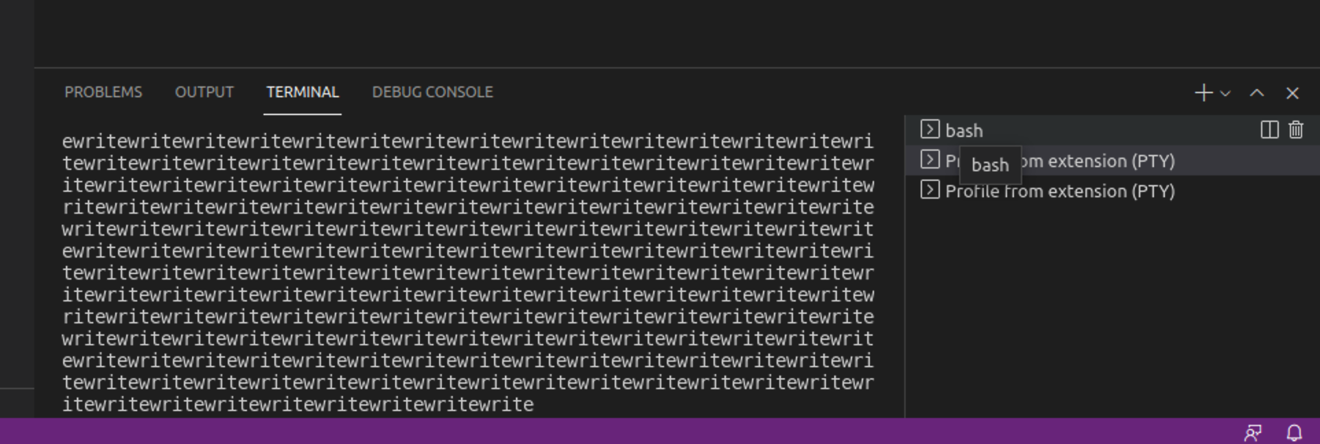 Contributing a PTY profile causes two terminals to be spawned · Issue ...
