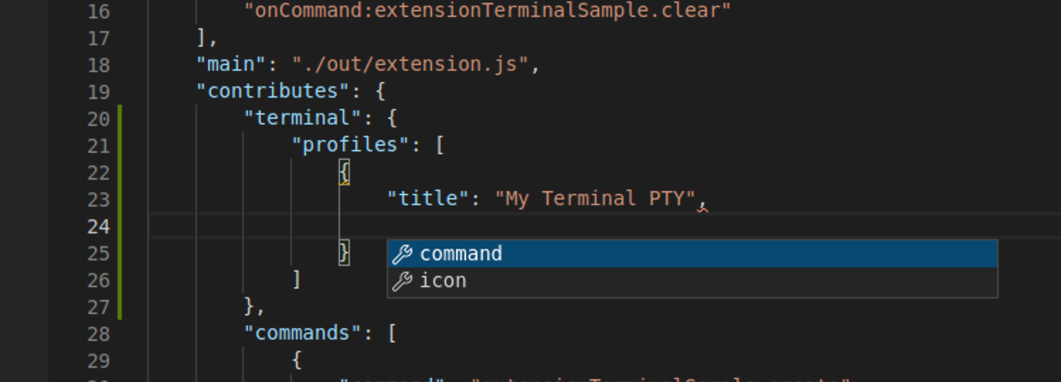 Profile Contribution Intellisense Asks For Command · Issue 125185 · Microsoftvscode · Github