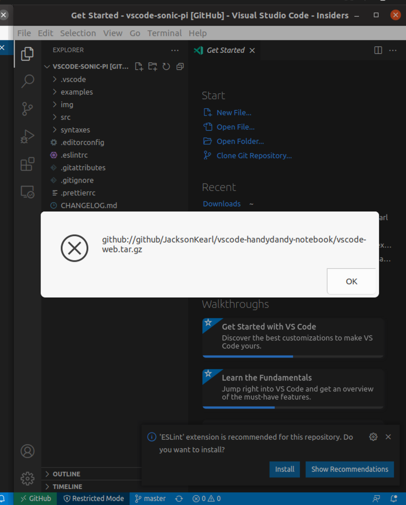 Unclear error message when dragging added file · Issue #134041 ...