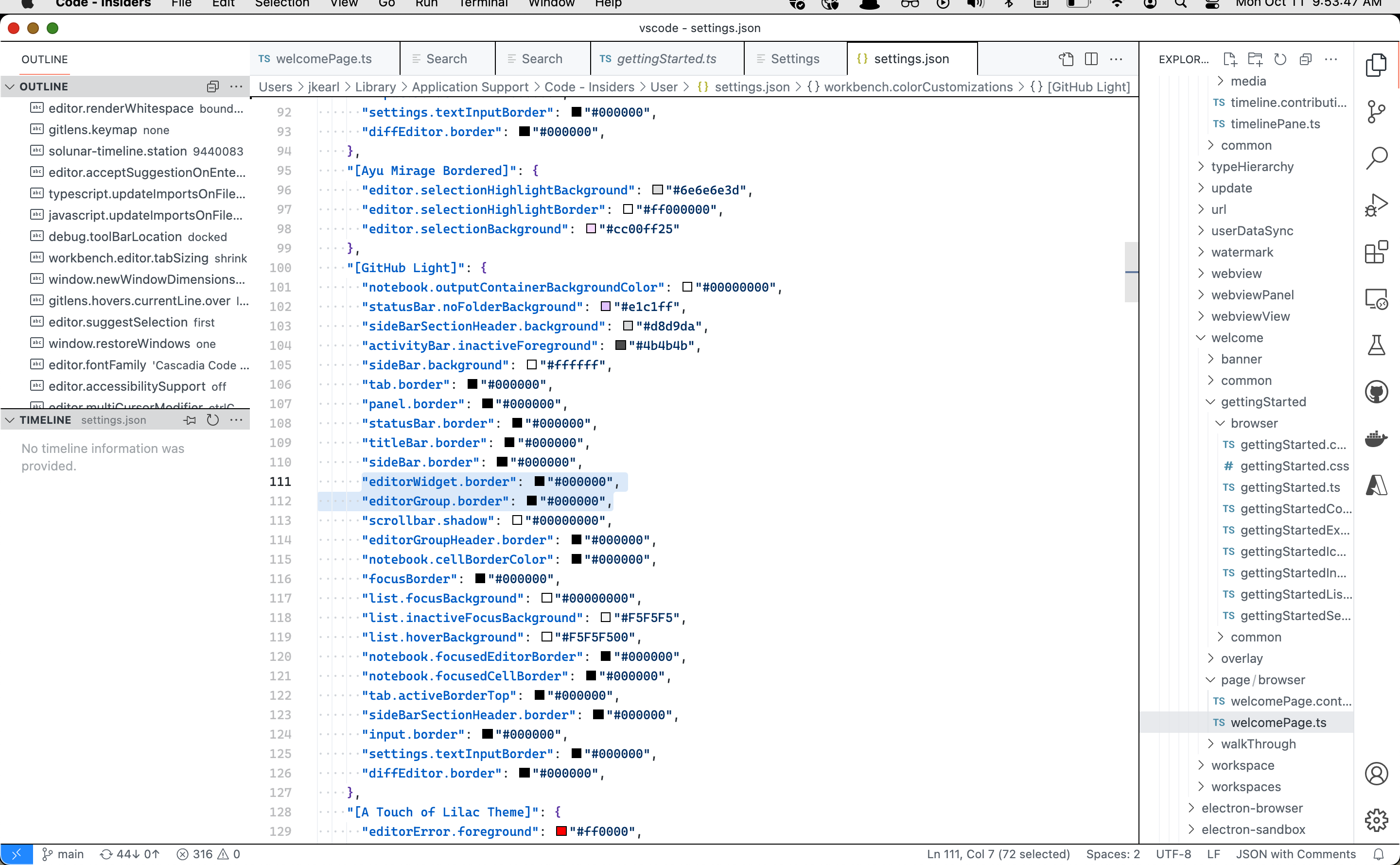 Allow theming side panel independently of the side bar · Issue #134814 ...