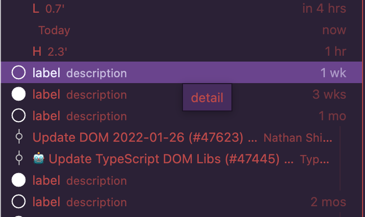 More consistency between TimelineItem and TreeItem · Issue #145135 · microsoft/vscode · GitHub