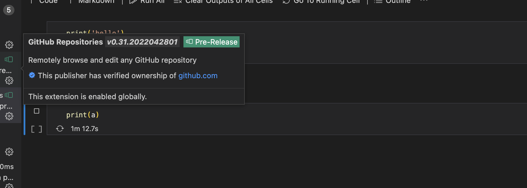 Cells interminable after server closed · Issue #9828 · microsoft/vscode ...
