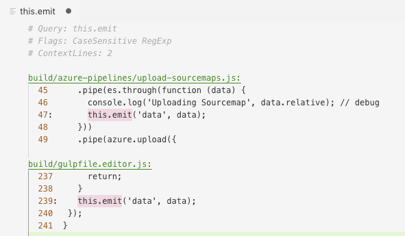 Search Result: Search Again (With Context) Doesn't Work · Issue #86839 ...