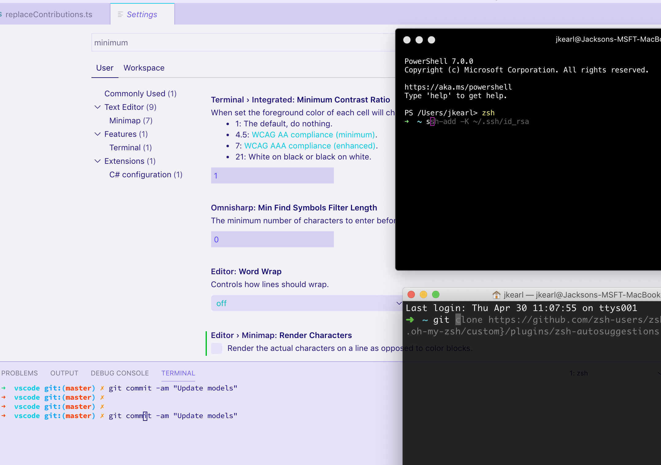 Terminal faded font doesn't render · Issue #96749 · microsoft/vscode ...