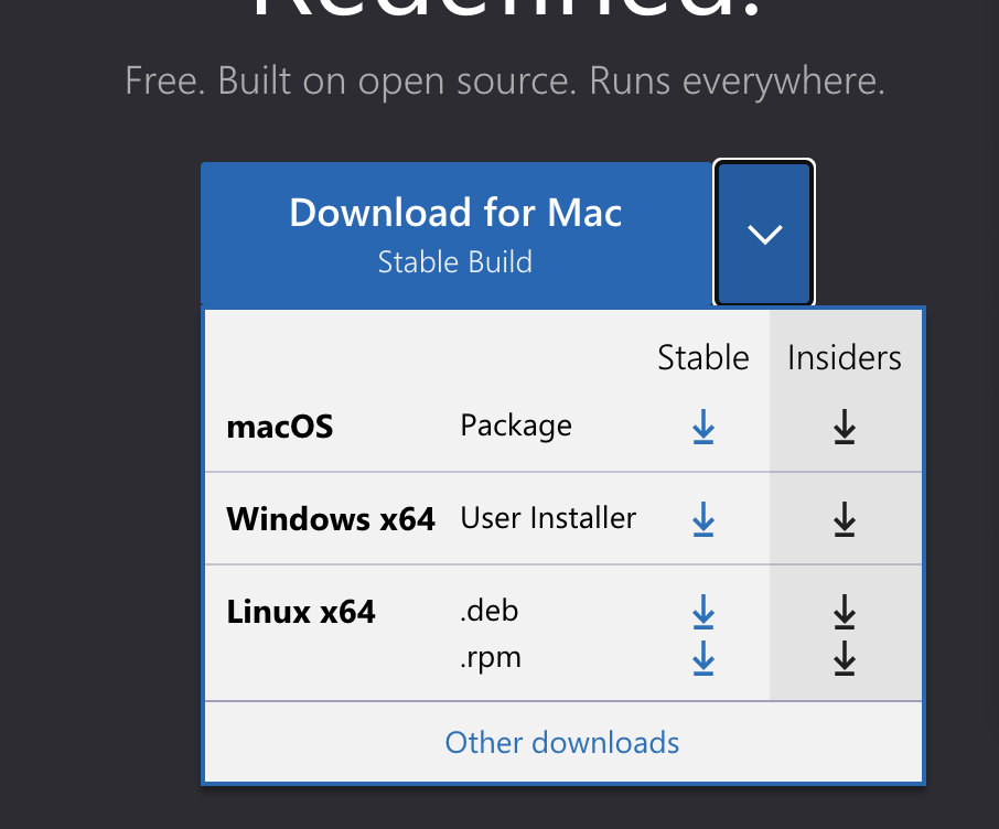 A11y_code.visualstudio.com_VisualStudioCode_HomePage_Screenreader: Screenreader reads as 7 rows ...