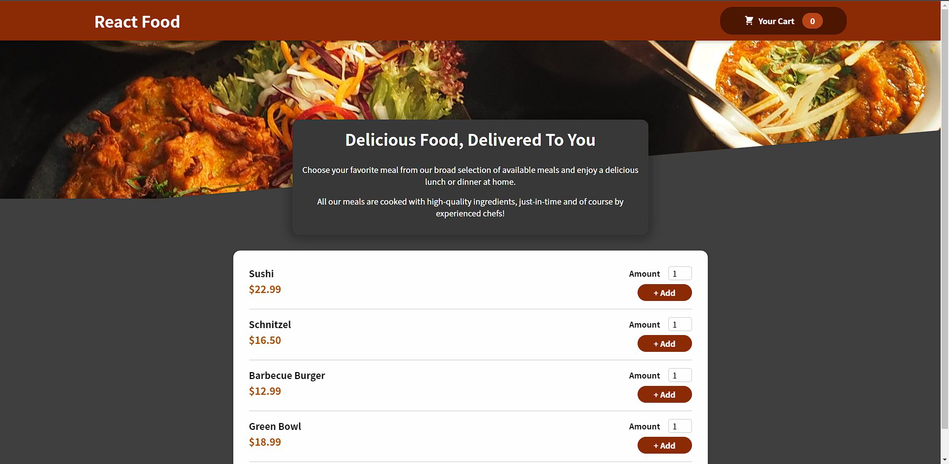 GitHub - TuhinBar/React-Food: A small react app with firebase RTDB