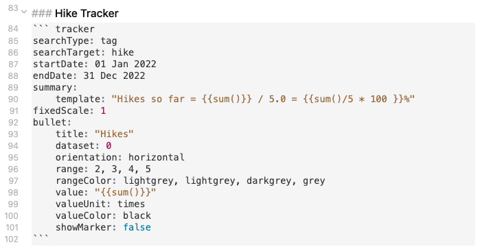Summary rendering overlaps chart (v1.10.9) · Issue #119 · pyrochlore/obsidian-tracker · GitHub