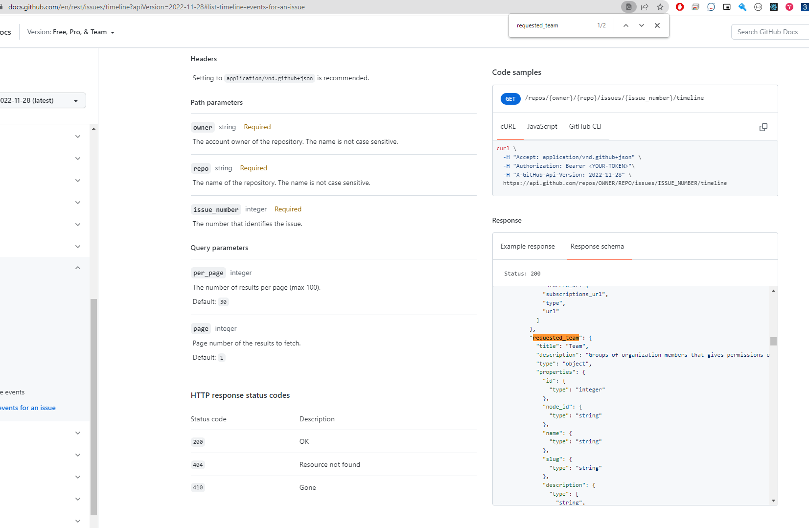 Timeline type does not contain requested_team · Issue #2664 · google/go-github · GitHub