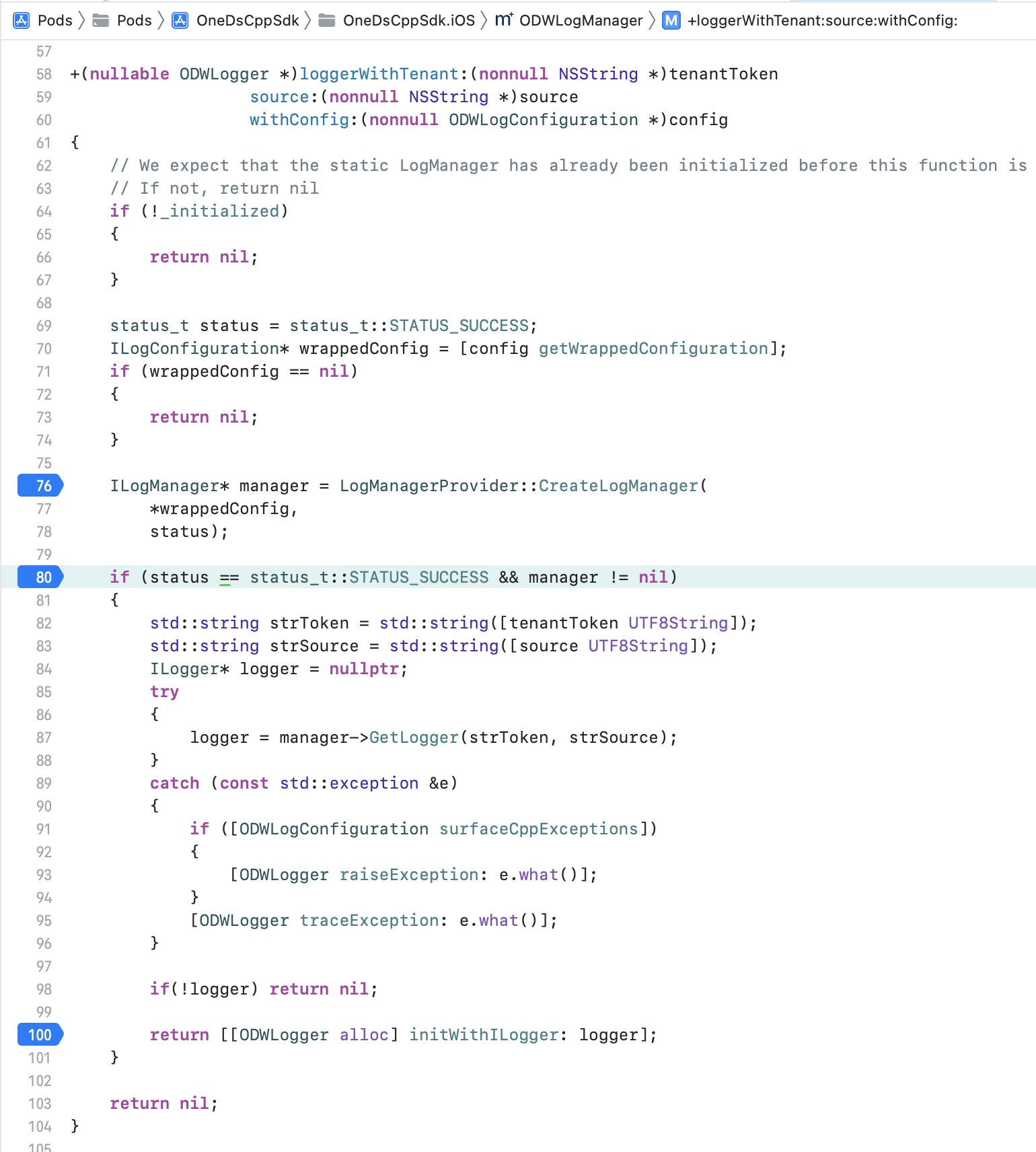 Loggers with different collector URLs at a time, +(nullable ODWLogger ...