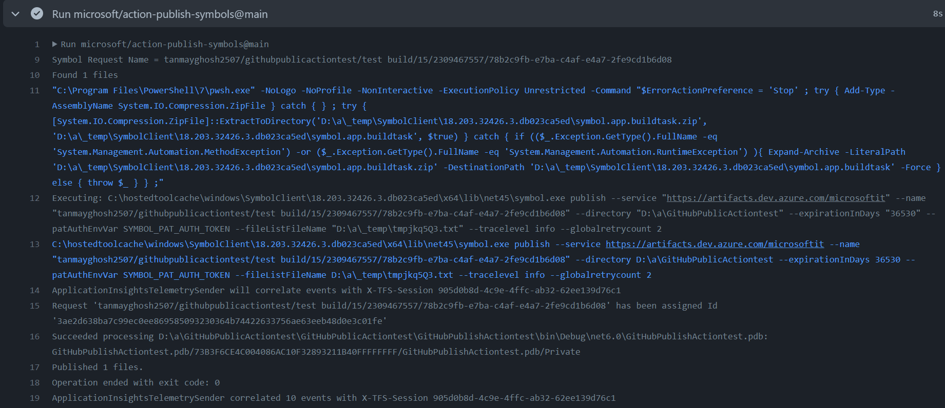Action failed with error Error: read ECONNRESET · Issue #4 · microsoft/action-publish-symbols ...