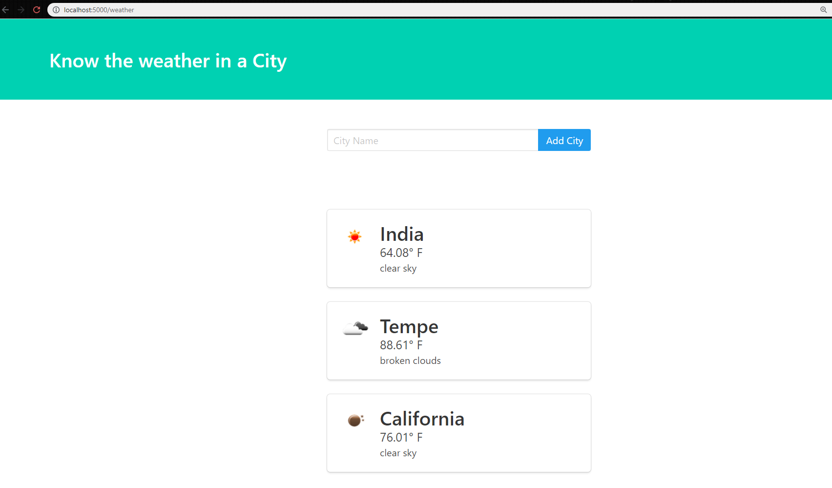 GitHub - praveenchiliveri6/WeatherApplication: This application is used ...