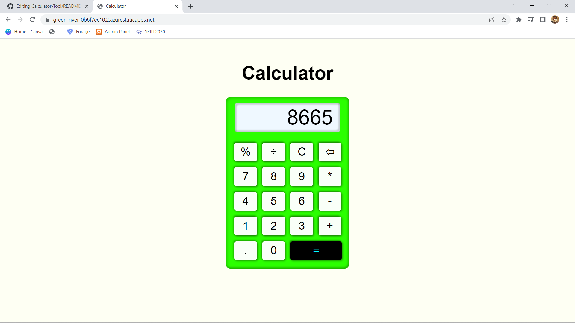 GitHub - vaishnavitadala/Calculator_tool