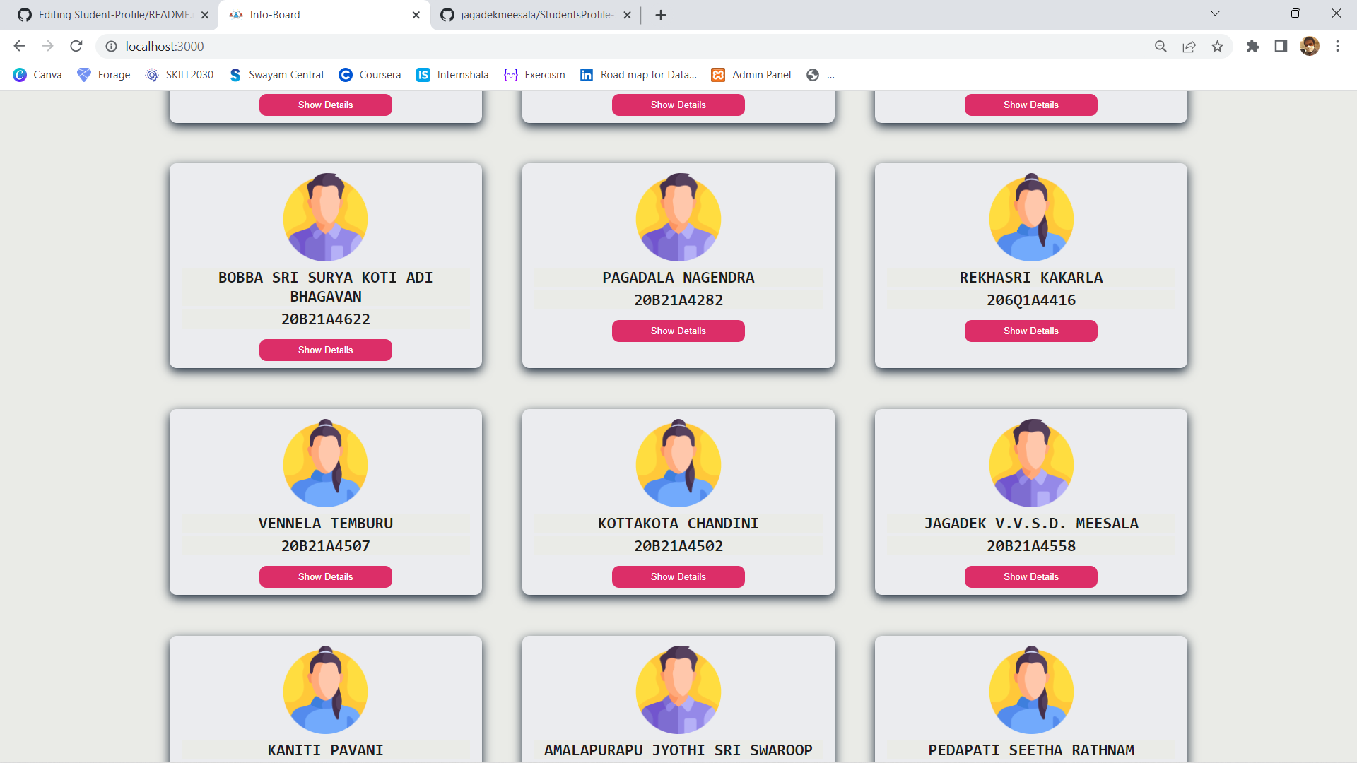 GitHub - KIET-GlobalCodingClub/Student-Profile