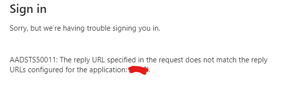 connect Azure AD use .net core 3.1 login error, there was an error with my configuration ...