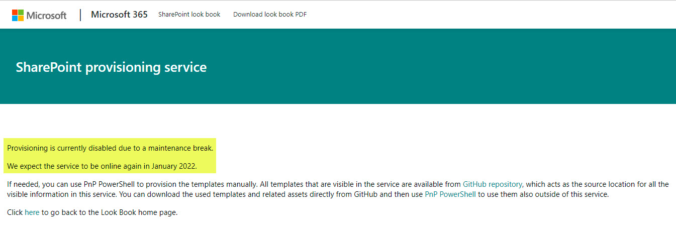 We are unable to provision new M365 Learning pathways portal · Issue #630 · pnp/custom-learning ...