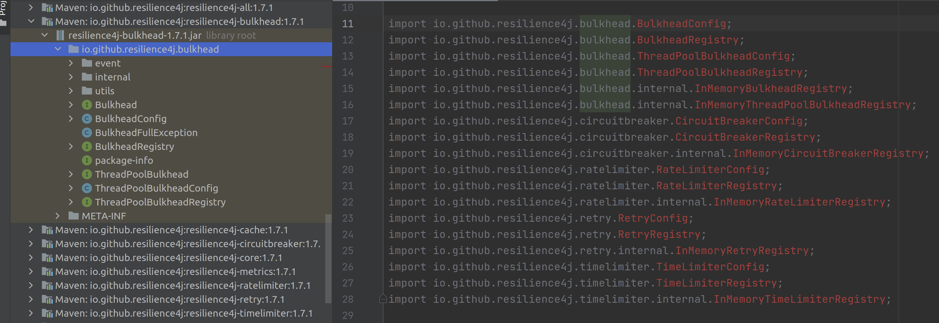 Version io.github.resilience4j:resilience4j-all:1.7.1 Unable to resolve circuitbreaker ...
