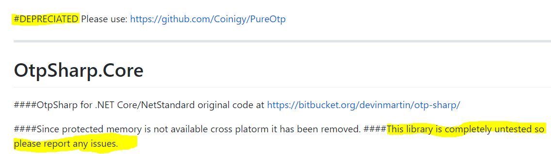 Custom MFA TOTP Sample uses deprecated nuget package · Issue #78 · azure-ad-b2c/samples · GitHub
