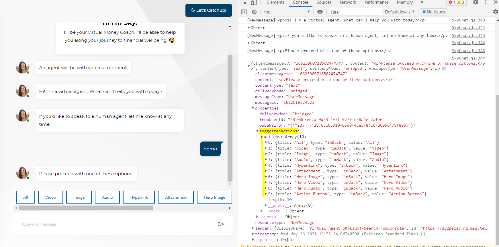 Can't find "message.properties.suggestedActions" · Issue #43 · microsoft/omnichannel-chat-sdk ...