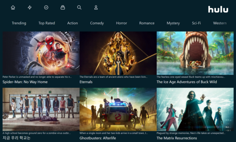 GitHub - SonDenys/hulu-clone: Simplified replica of the site https ...