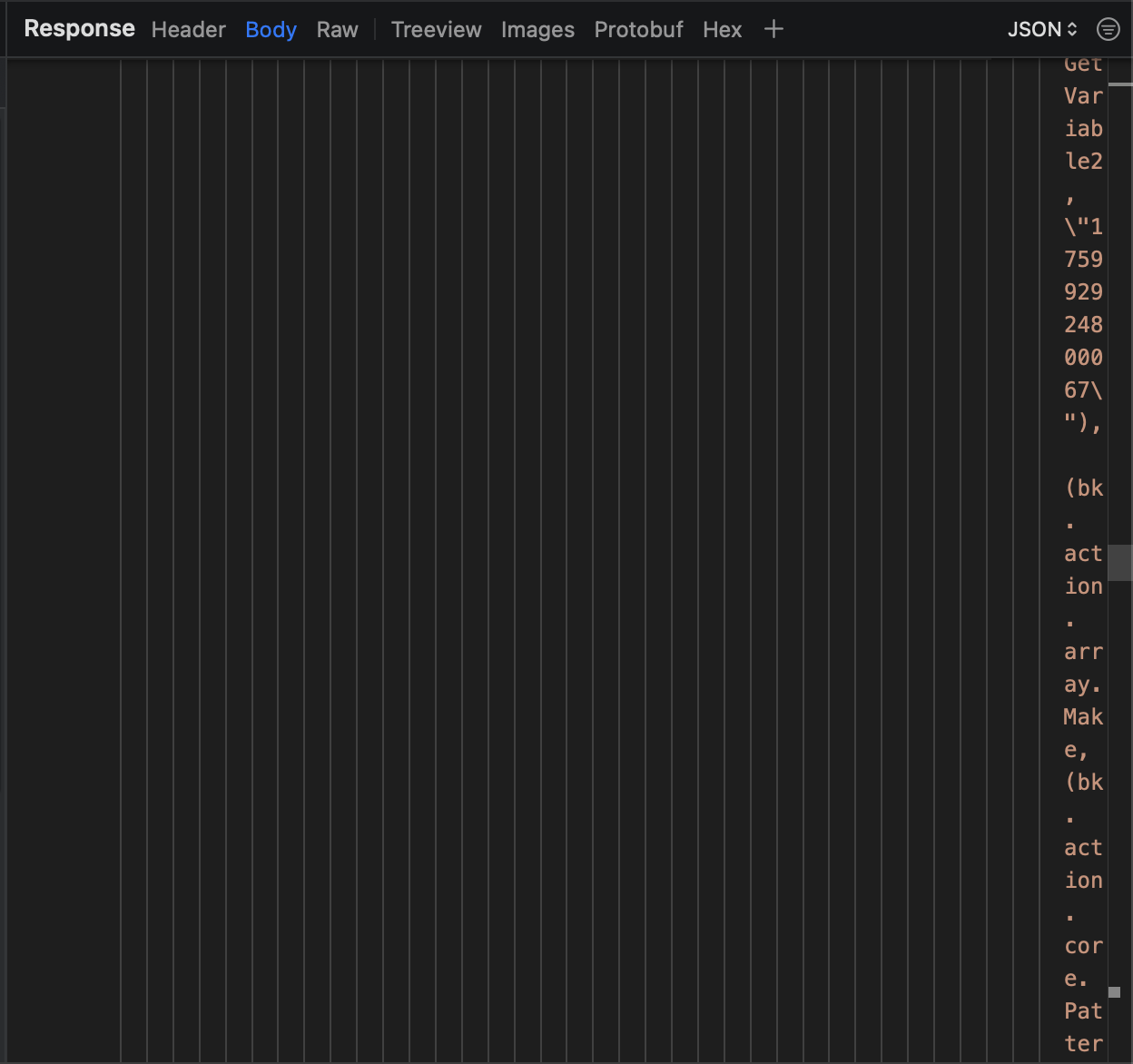 Json body is unreadable after a lot of indents · Issue #1587 · ProxymanApp/Proxyman · GitHub