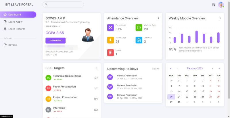 GitHub - KippuCutie/BIT-Leave-Portal: Leave portal management system ...