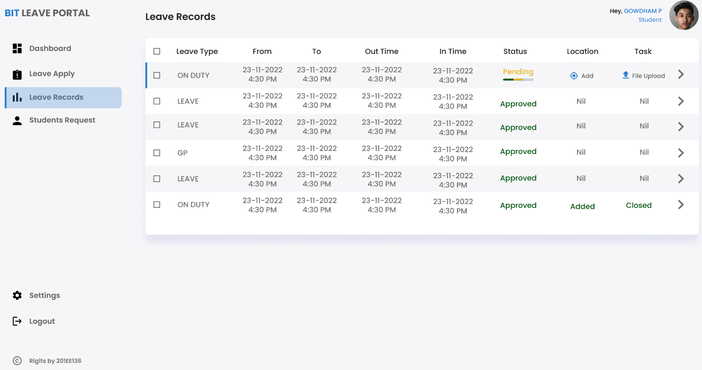 GitHub - KippuCutie/BIT-Leave-Portal: Leave portal management system ...
