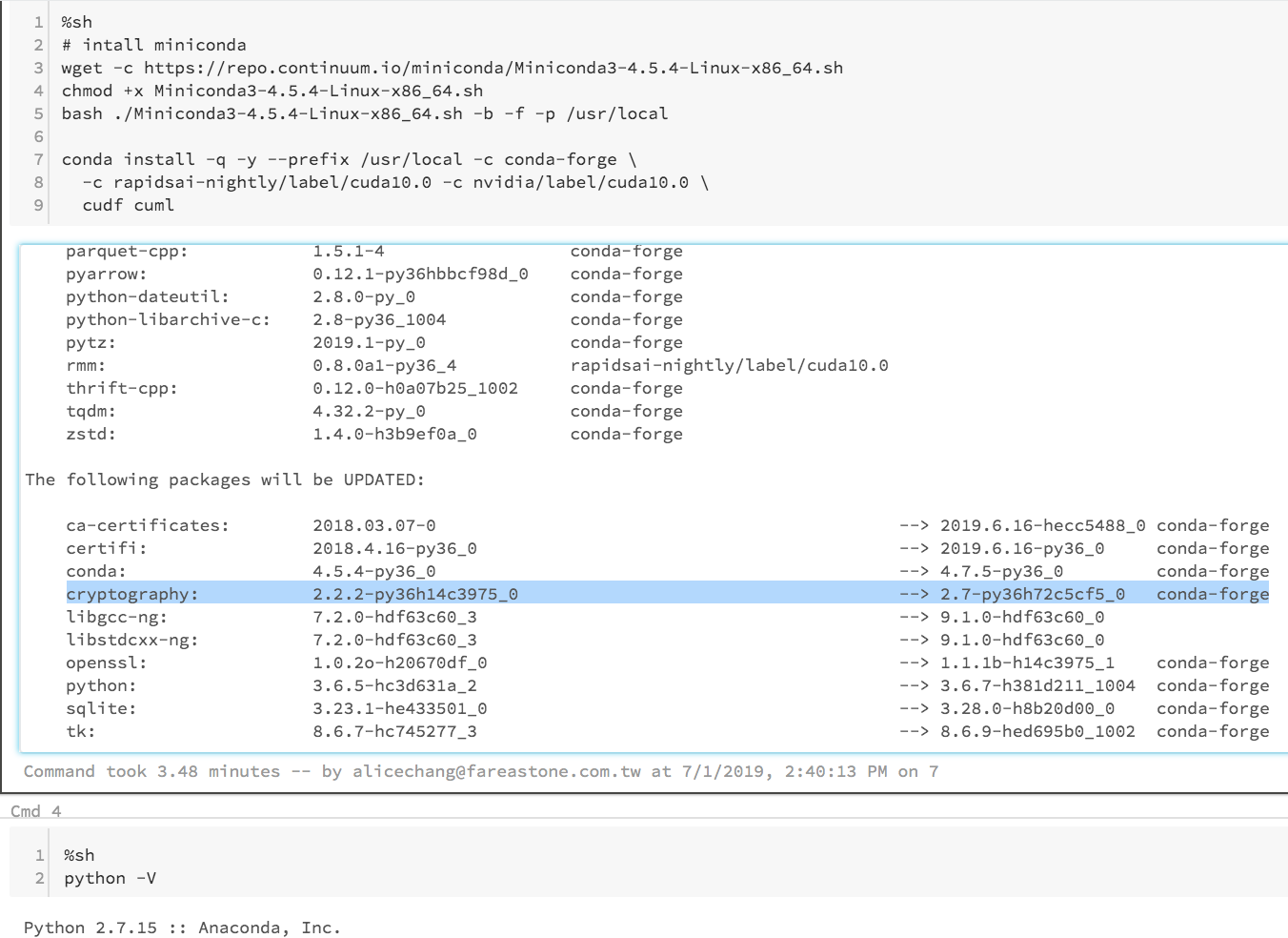 [QST] What if I need Python 3 to integrate with PySyft · Issue #2153 · rapidsai/cudf · GitHub