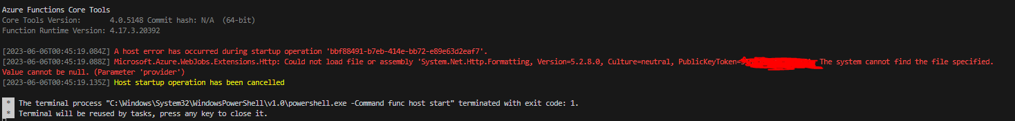NODE.JS - Microsoft.Azure.WebJobs.Extensions.Http: Could not load file or assembly · Issue #3385 ...