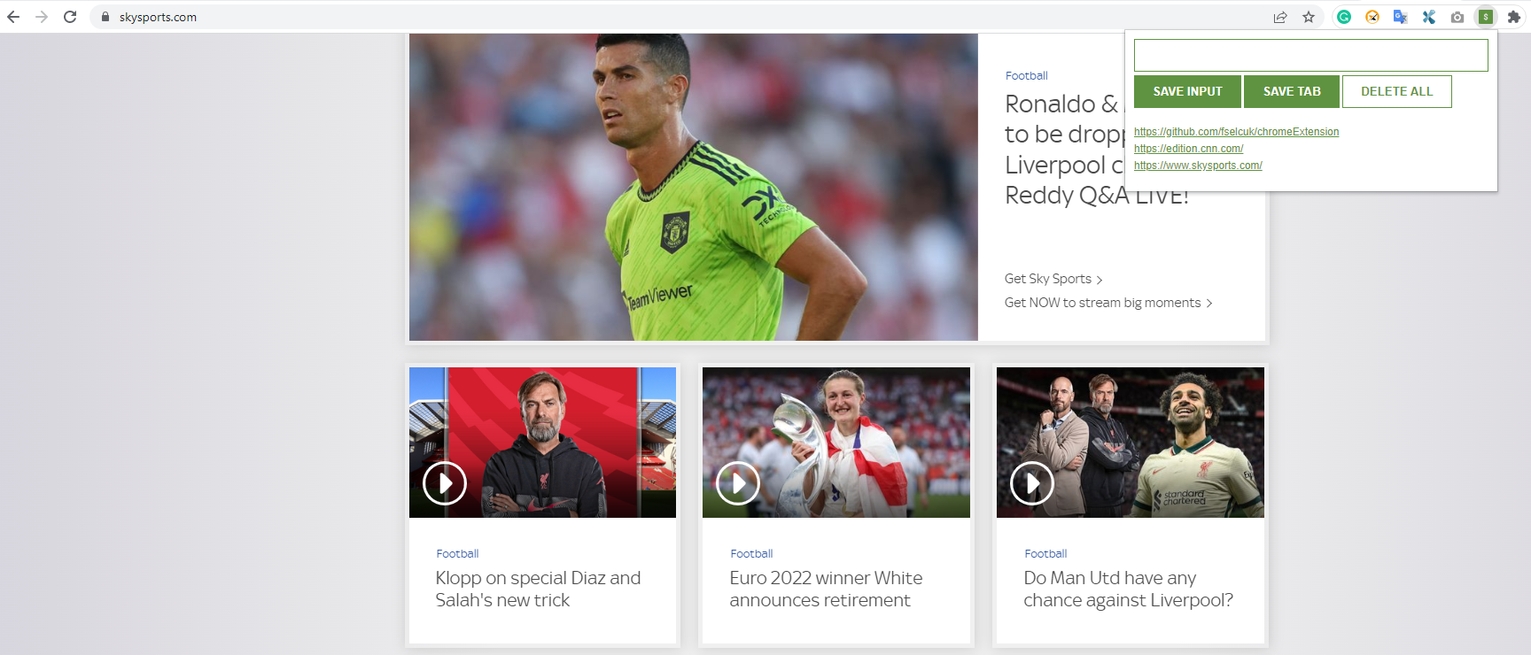 GitHub - fselcuk/chromeExtension
