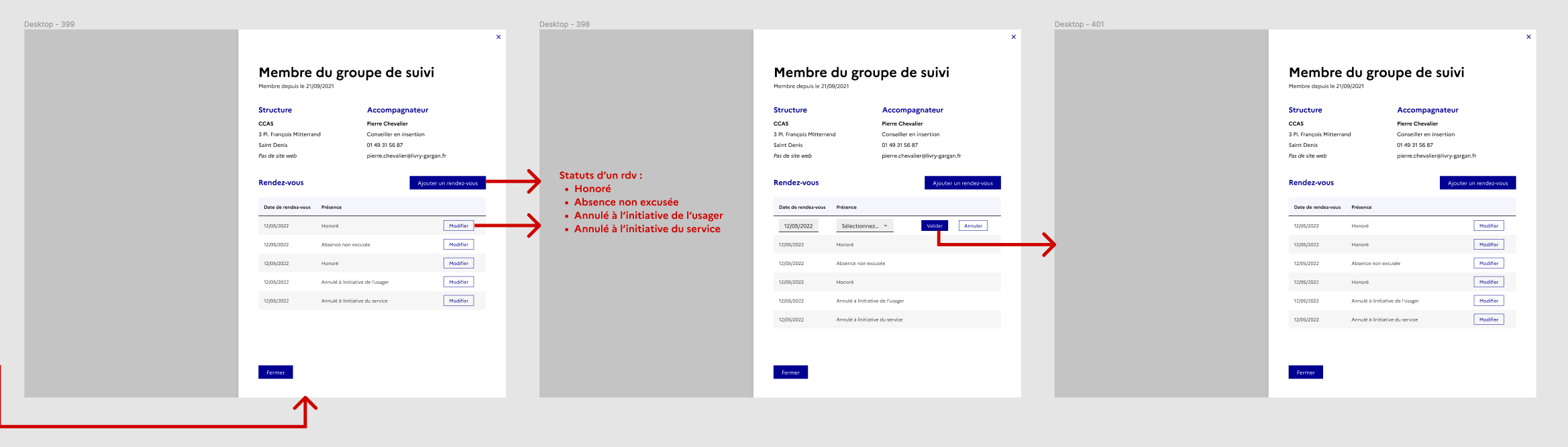 V0 ETQ pro je souhaite ajouter un rdv d'accompagnement au bénéficiaire afin d'effectuer un suivi ...