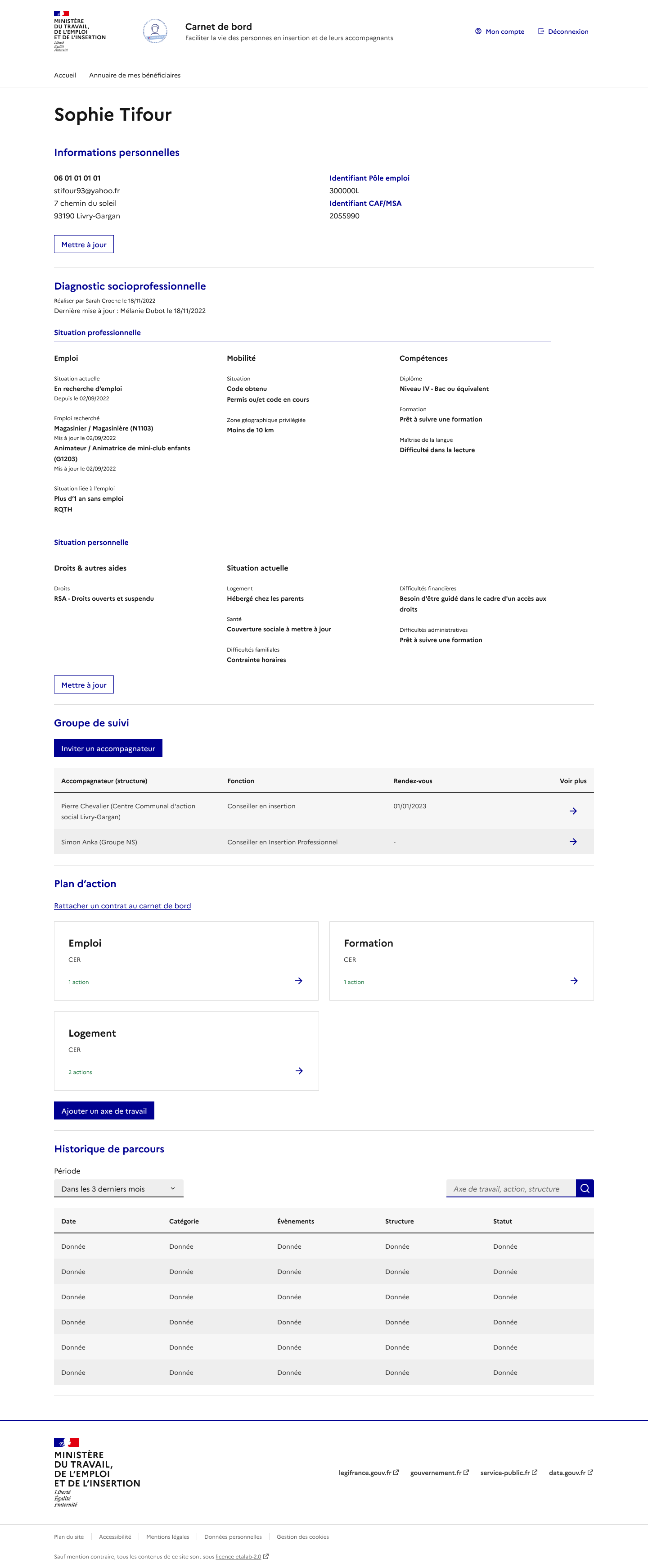 Je peux accéder à l'ensemble des champs me permettant de faire le diagnostic depuis le ...