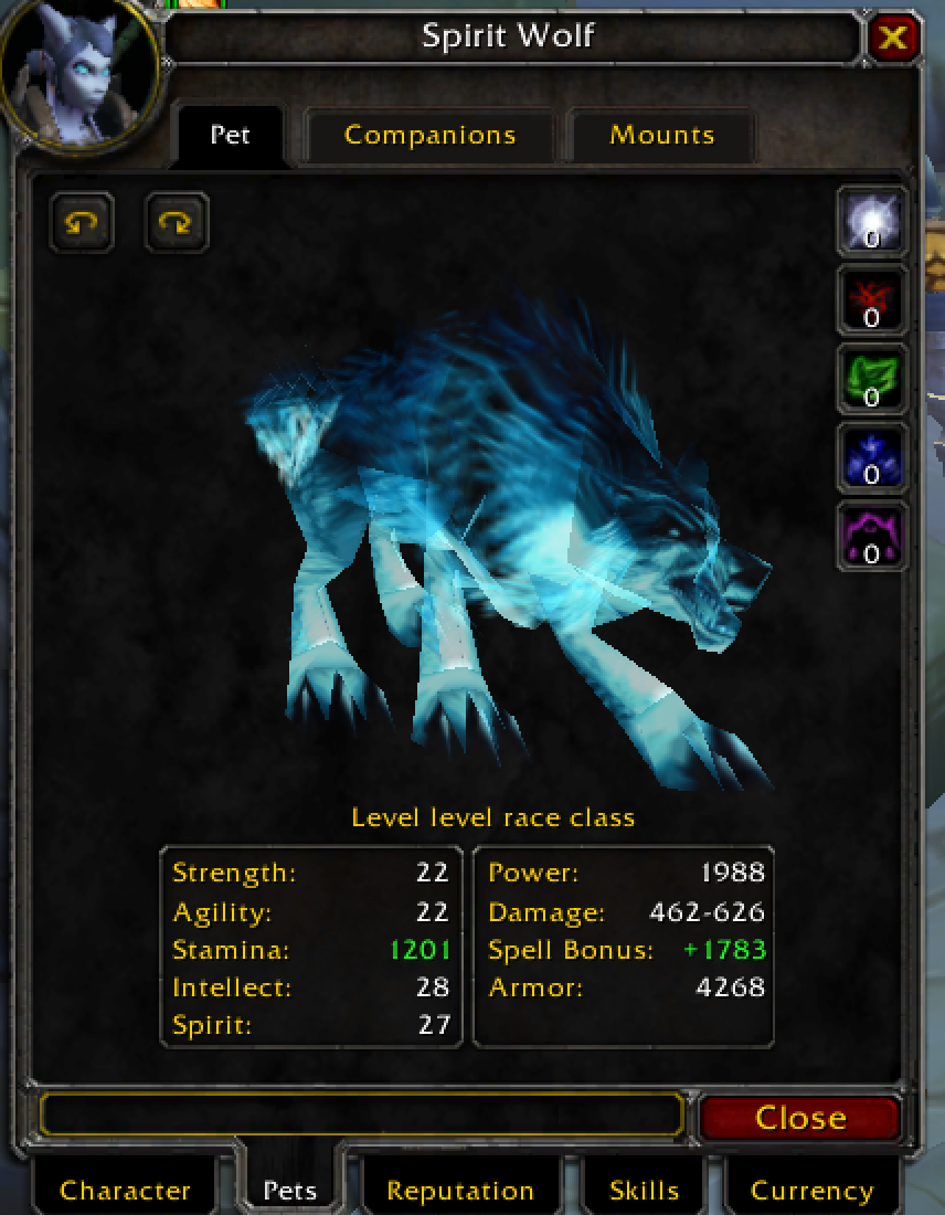 [Spell] Feral Spirit: Incorrect Base Statistics · Issue #5526 ...