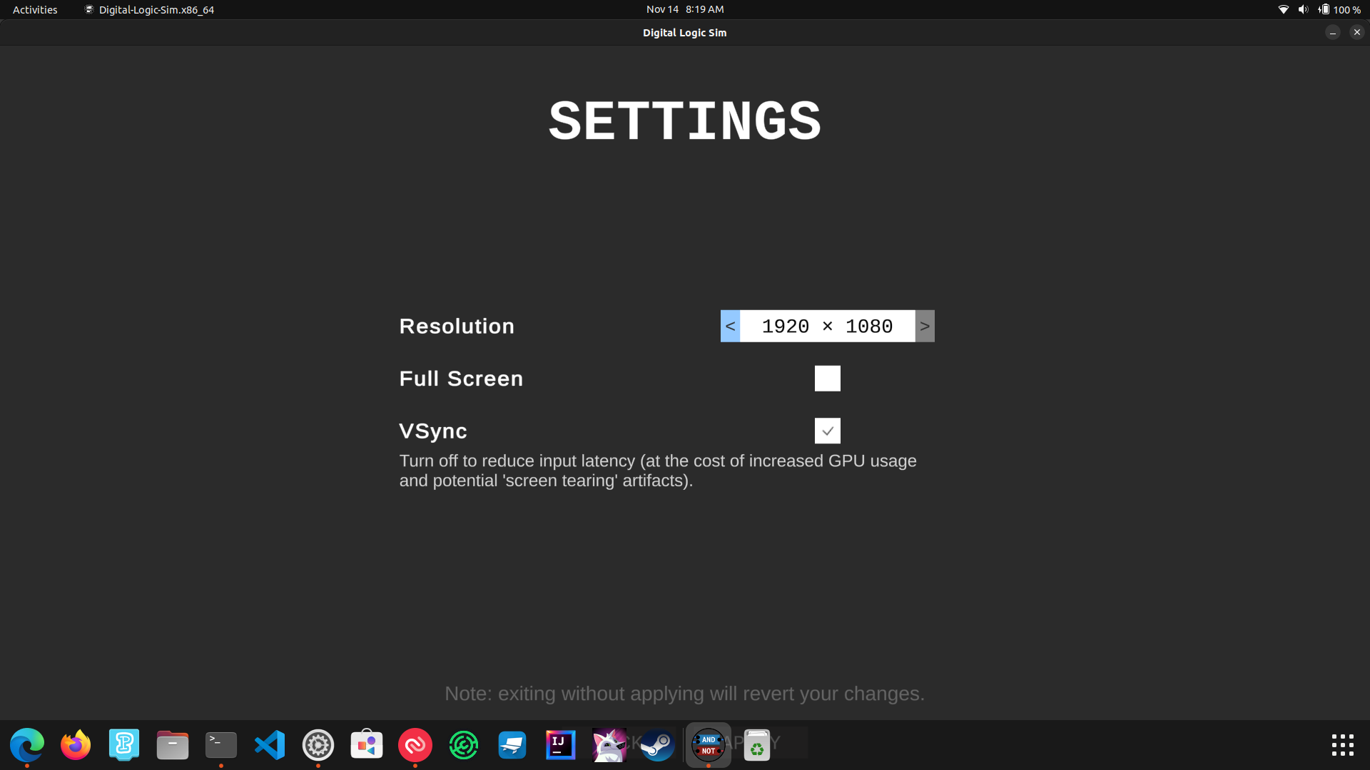 Disabled Fullscreen Can't Change it Back · Issue #200 · SebLague/Digital-Logic-Sim · GitHub