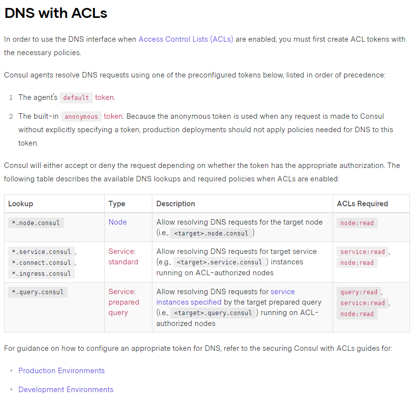 Is it possible to access Consul DNS that has ACL enabled but without prepared queries? · Issue ...