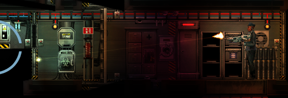 Visual oddity with shotgun and scrap cannon when shooting at a door ...