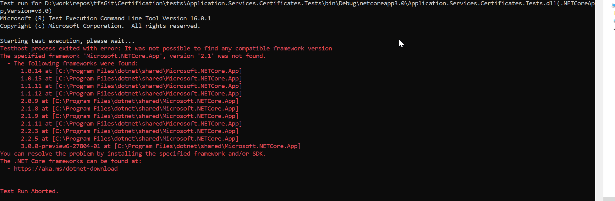 TargetFramework netcoreapp3.0 · Issue #144 · xunit/visualstudio.xunit · GitHub