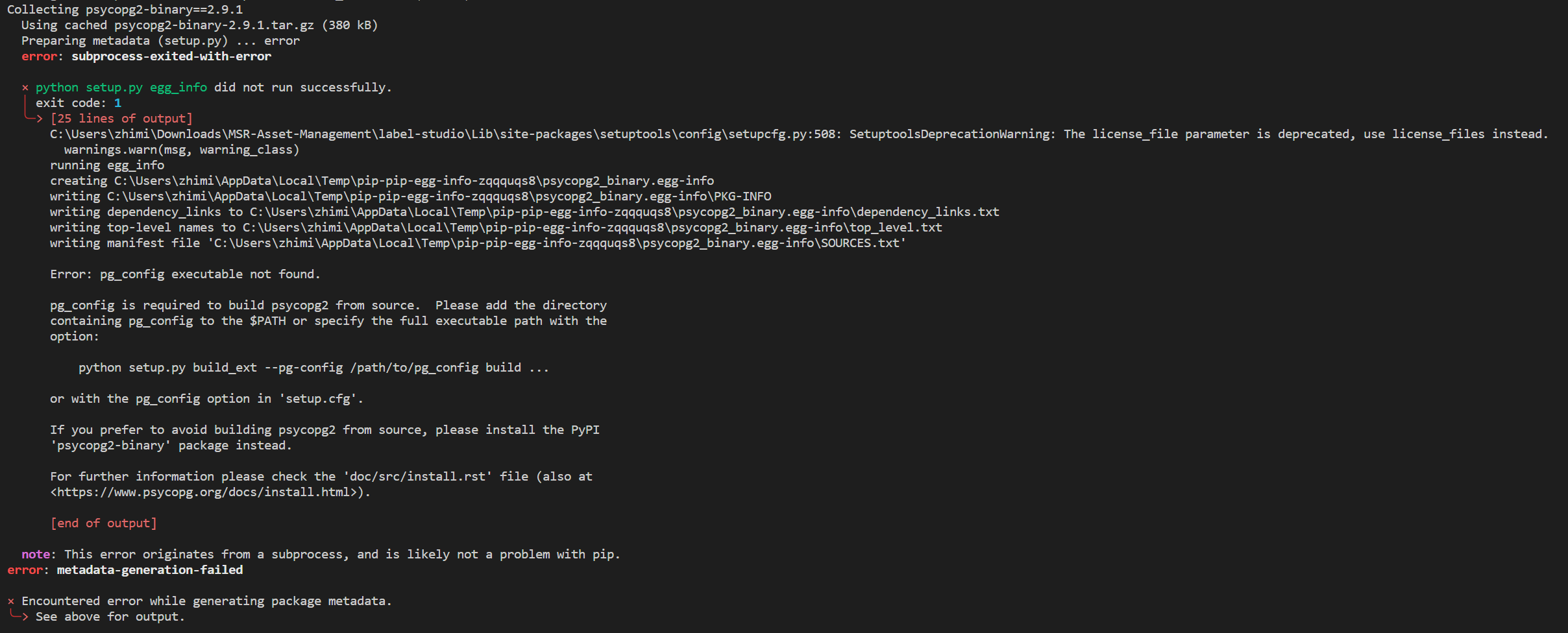 Cannot install label-studio under Python 3.11 · Issue #3392 · HumanSignal/label-studio · GitHub