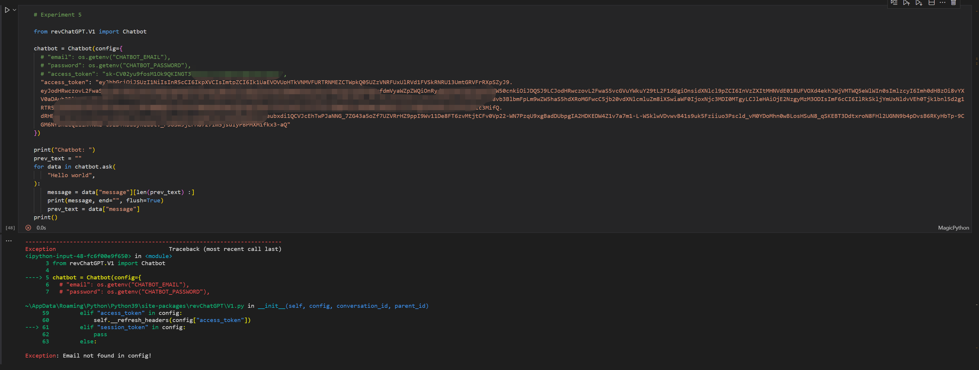 Bug Request Failed When Using Email And Password With Accesstoken Key Error · Issue 795