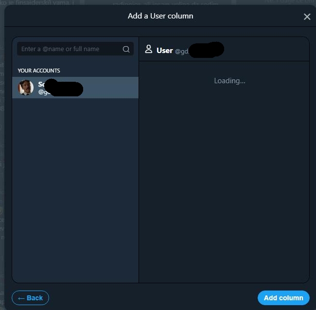 User Column · Issue 127 · Dimdengdoldtweetdeck · Github 