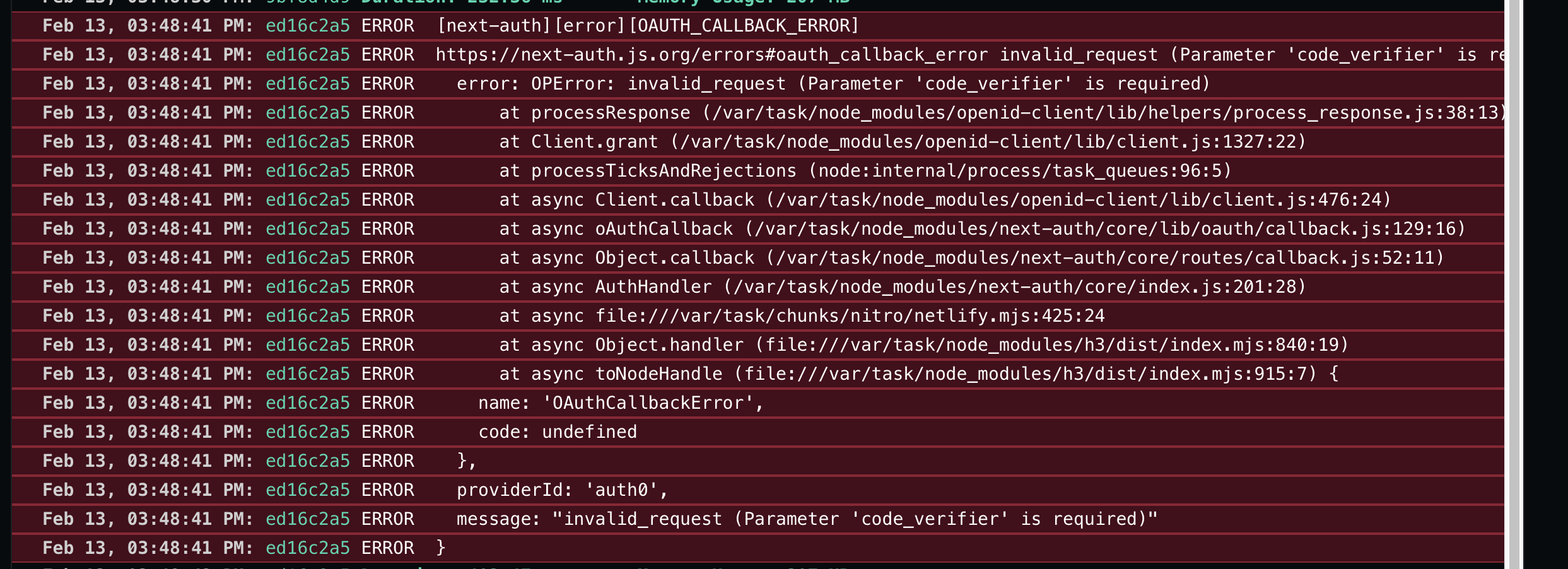 Nitro Preset For Netlify Generates Errors When Using Auth Module · Issue 18999 · Nuxtnuxt · Github