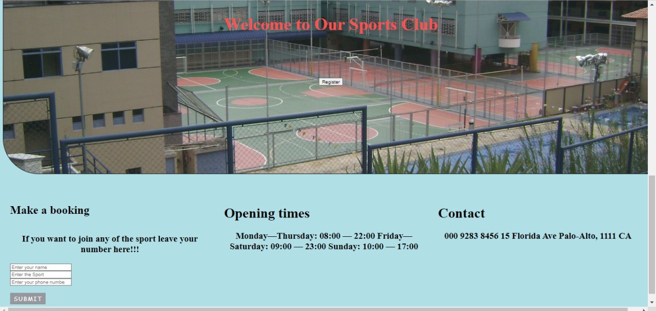 GitHub - Bhuvaneshwari-H/Sports-Club-Website: A very Simple website ...