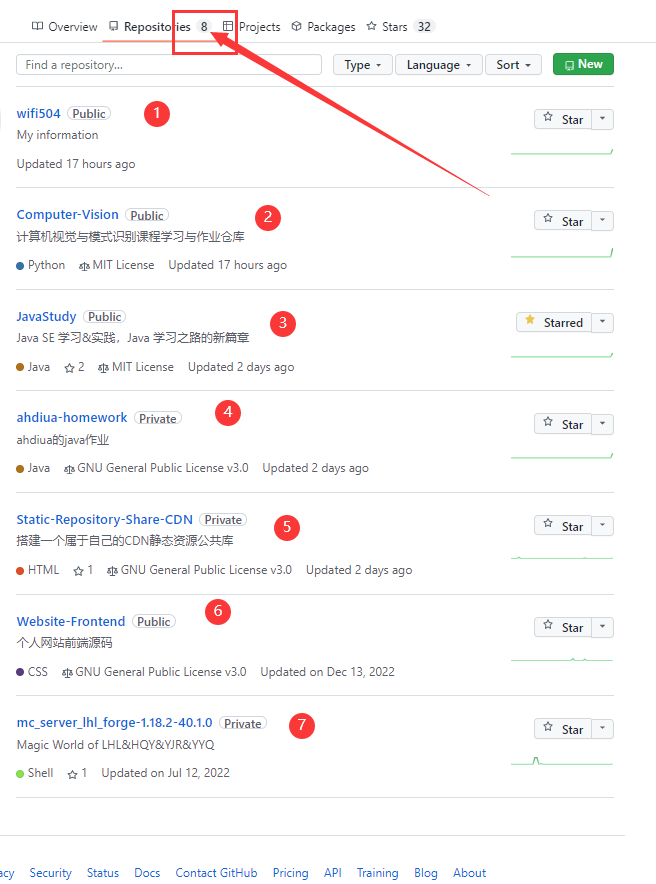 Issues with pinned repositories on the Overview page and incorrect repository count on ...