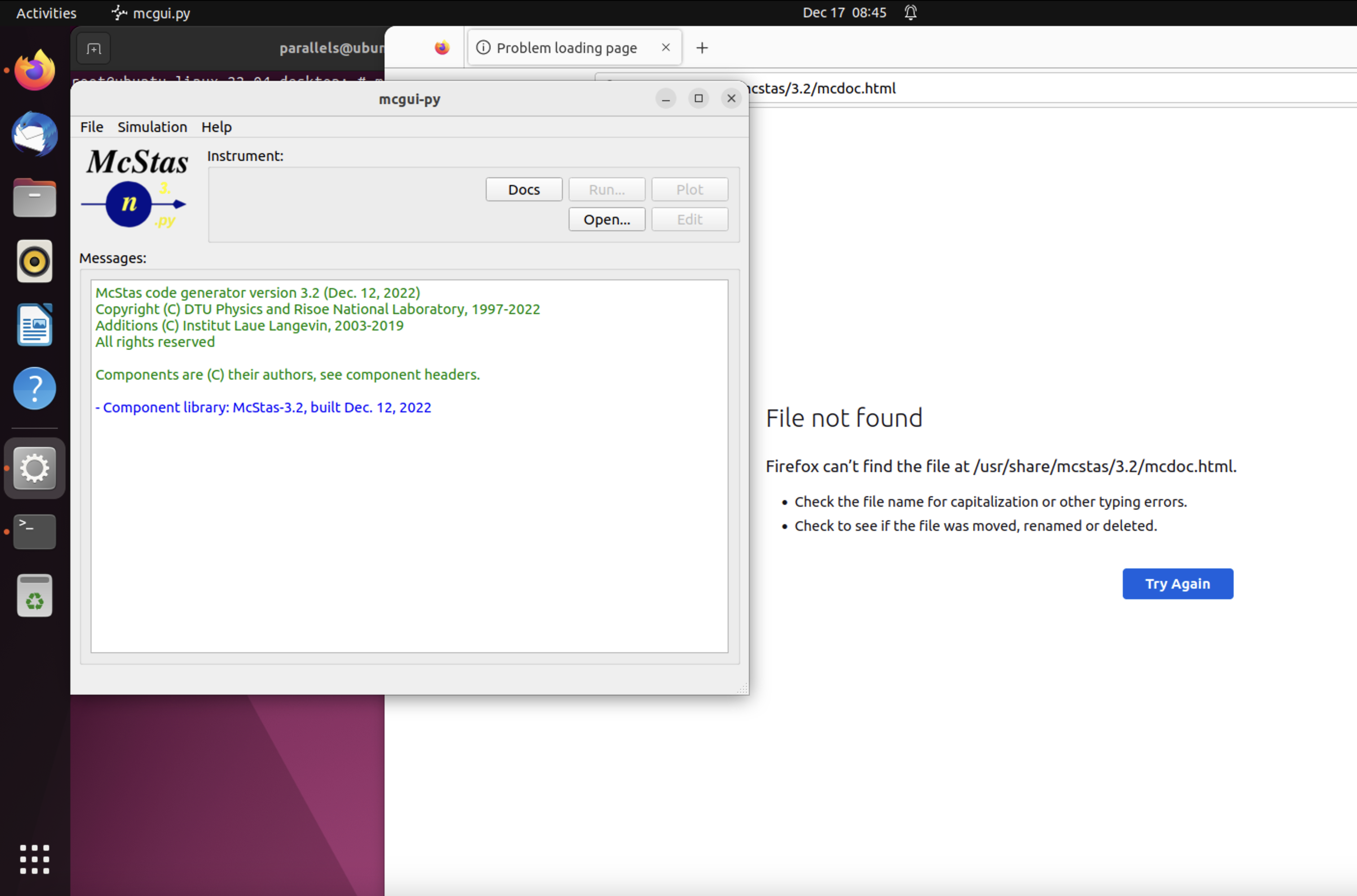 Ubuntu 22.04 (and other distros with "snap" browsers) don't open mcdoc/mxdoc info page · Issue ...
